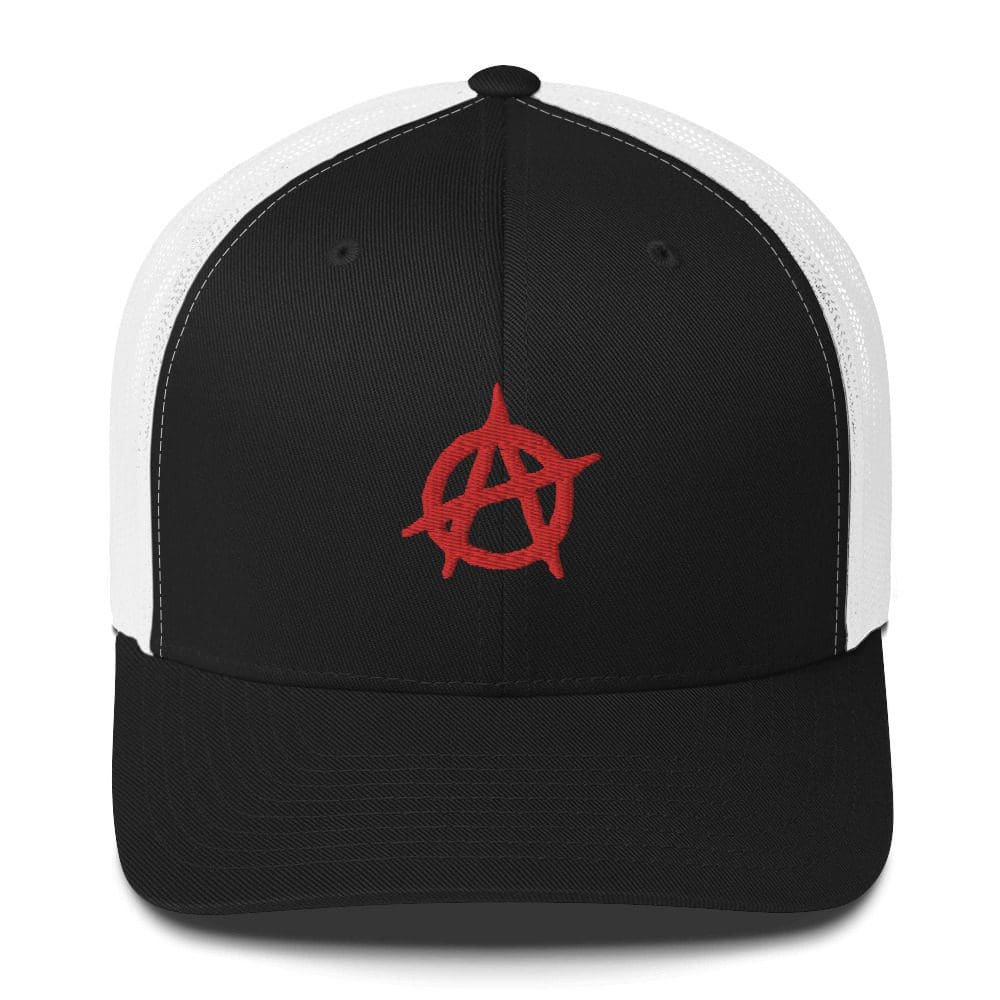 Anarchy Red Anarchist Symbol Trucker Cap | FCK NZS Store