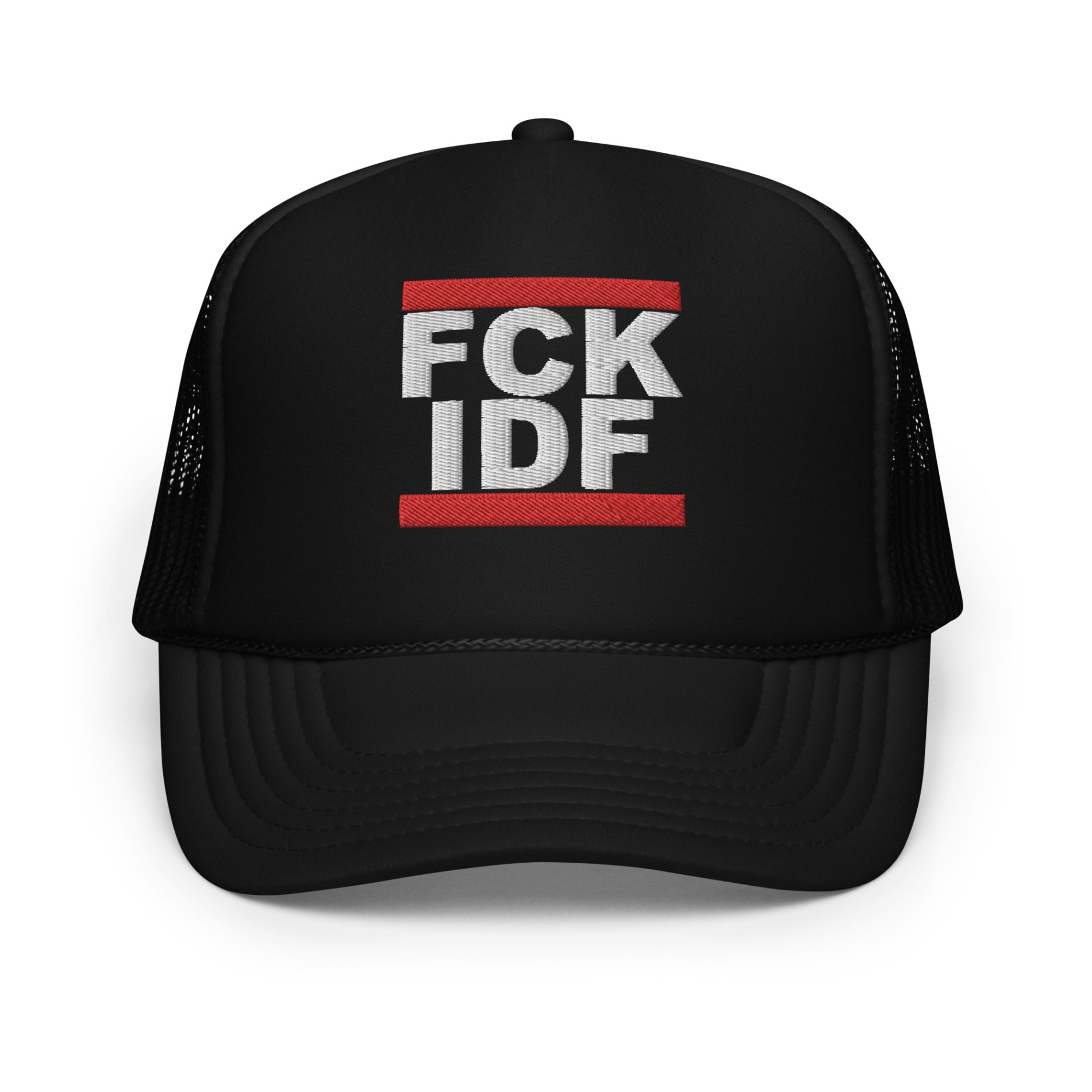 FCK IDF Foam Trucker Hat | Antifa Merch Shop