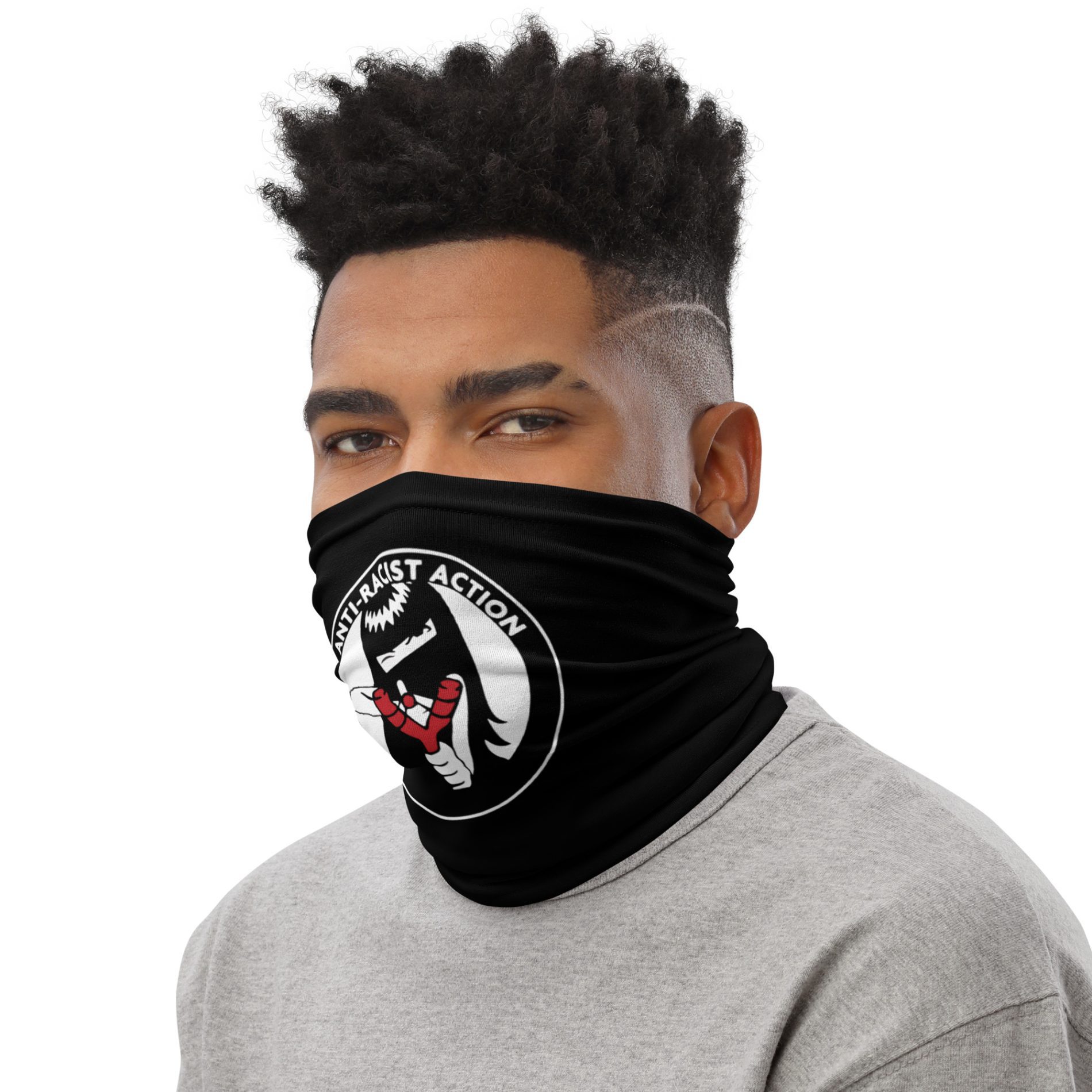 Anti-Racist Action Neck Gaiter Face Cover | Antifa Merch