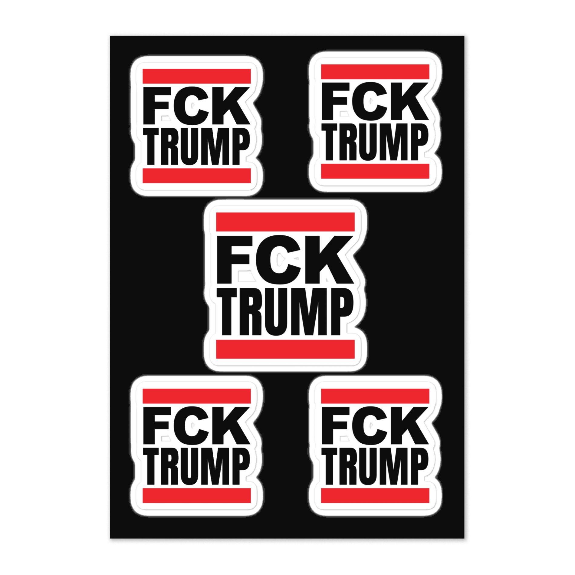 FCK TRUMP Sticker Sheet | Antifa Merch Shop